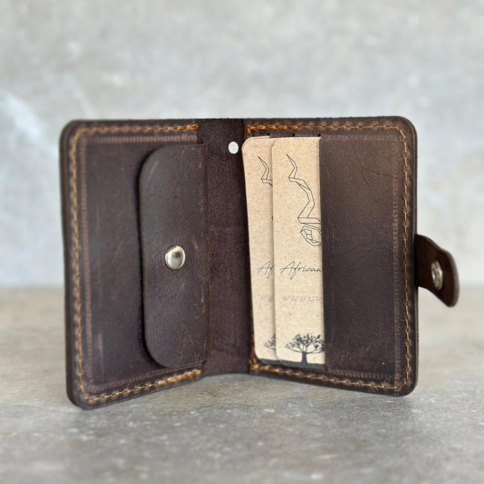 The Mini Compact Leather Wallet – African Apparel